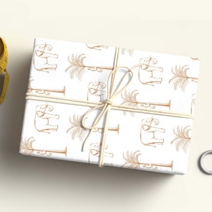 Elephant & Monkey A3 Wrapping Paper - Etsy