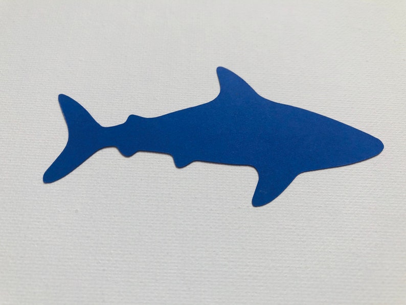 Shark Die Cut Cardstock Shark Paper Shark for Crafting | Etsy