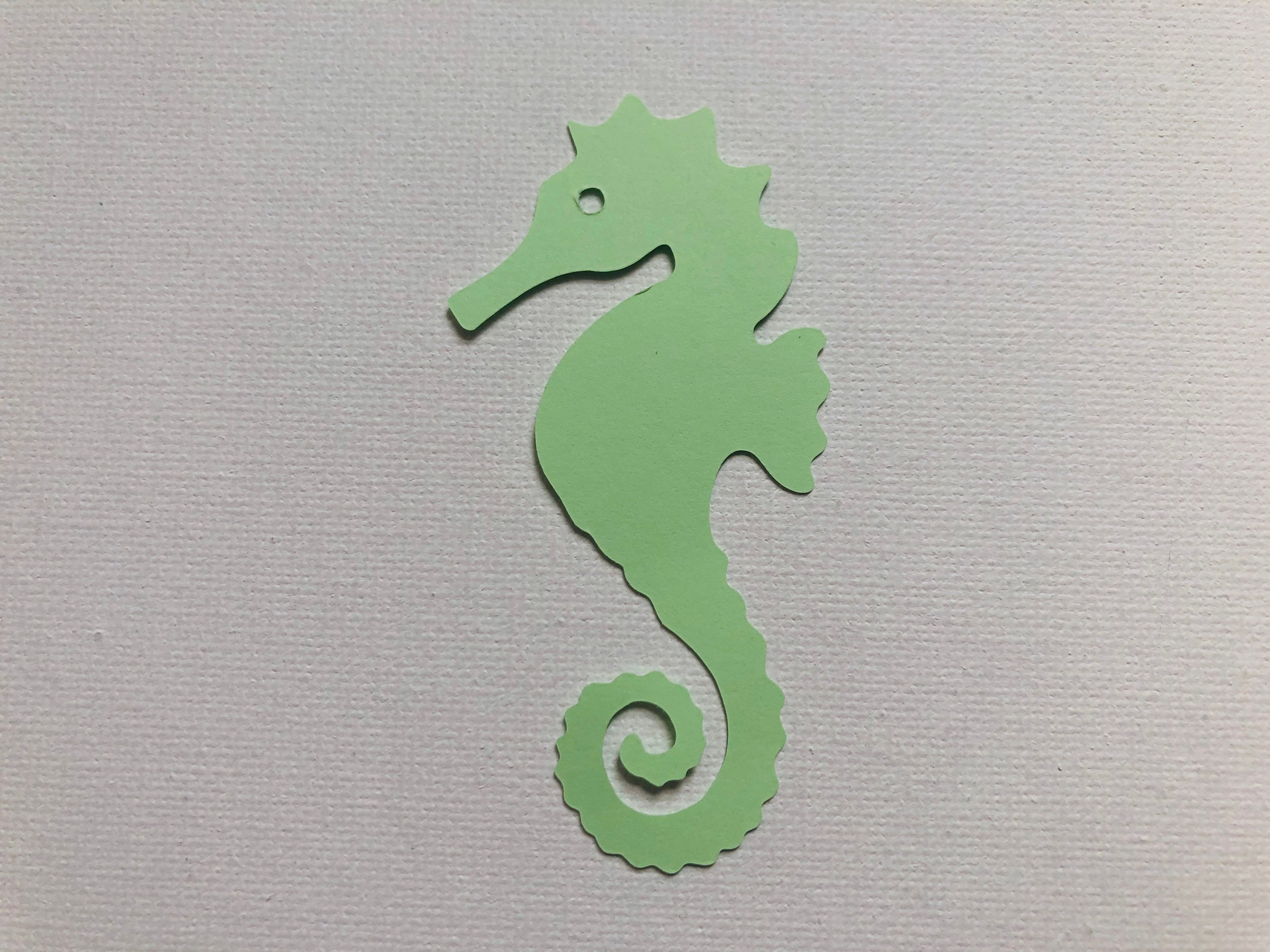 Seahorse Die Cut Seahorse Cut Out 24 Count | Etsy