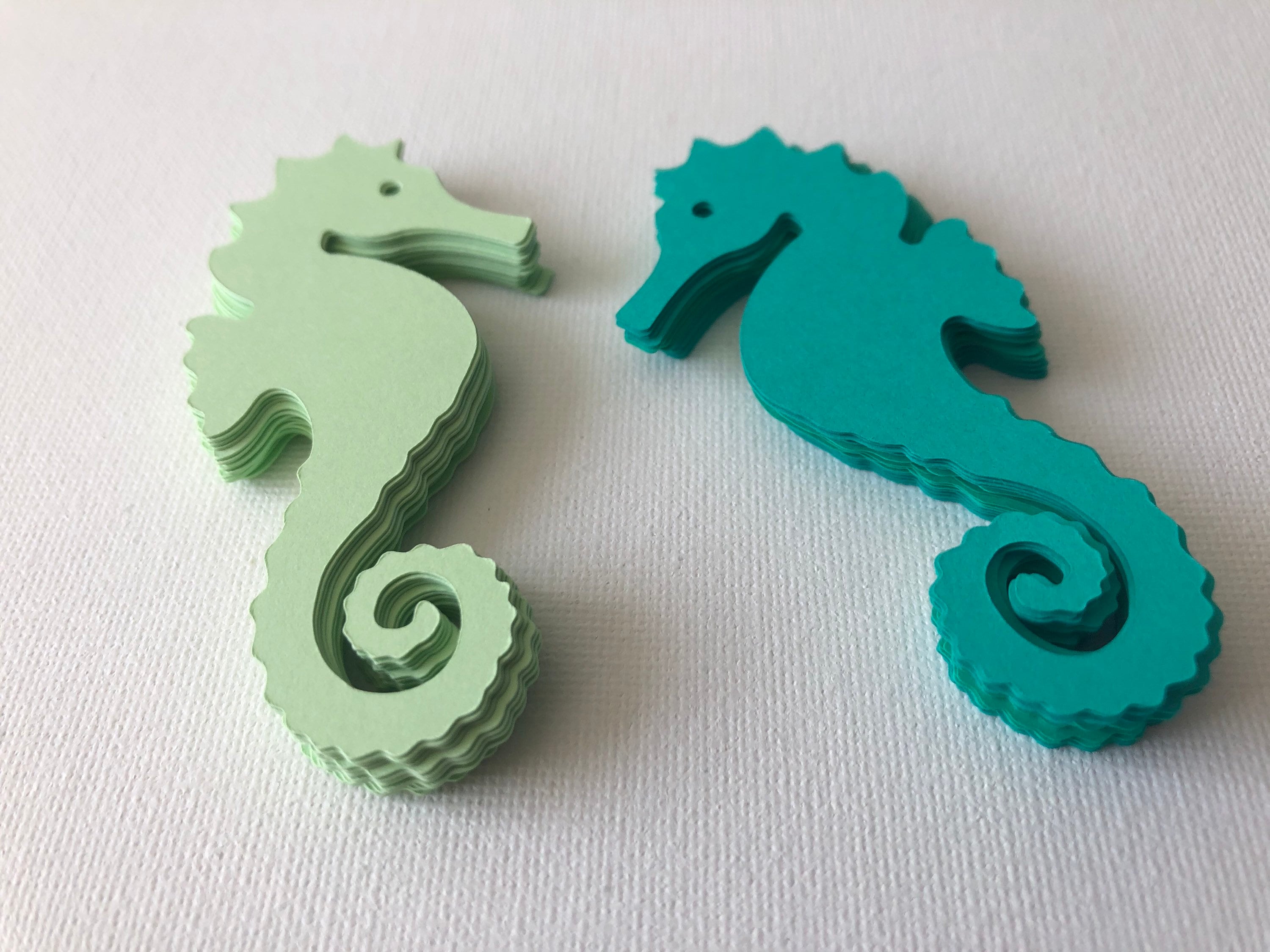 Seahorse Die Cut Seahorse Cut Out 24 Count | Etsy
