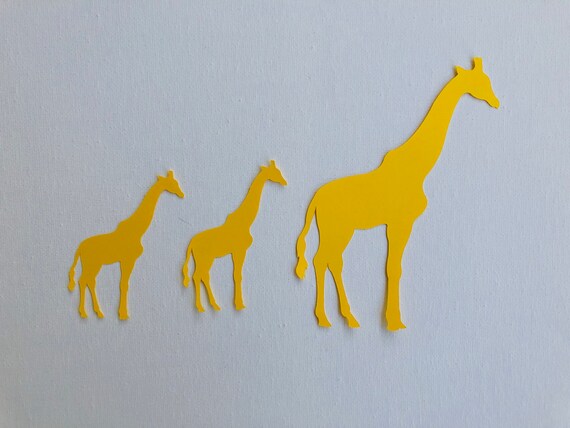 Giraffe Die Cut Cardstock Giraffes Paper Giraffes for | Etsy