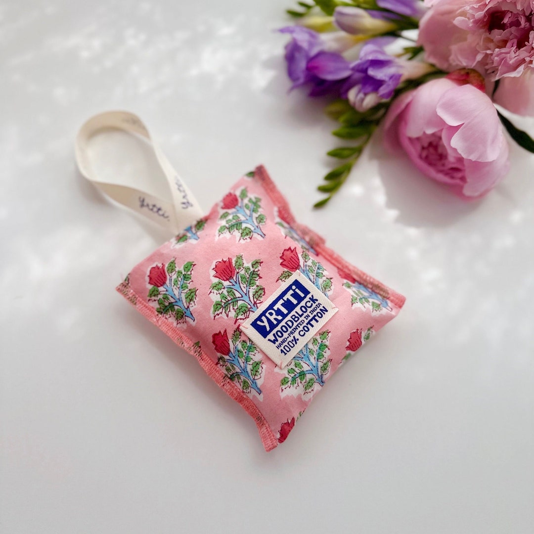 Stony Sachet Gift Set-peach ROSE | India Woodblock Print | Sachet ...