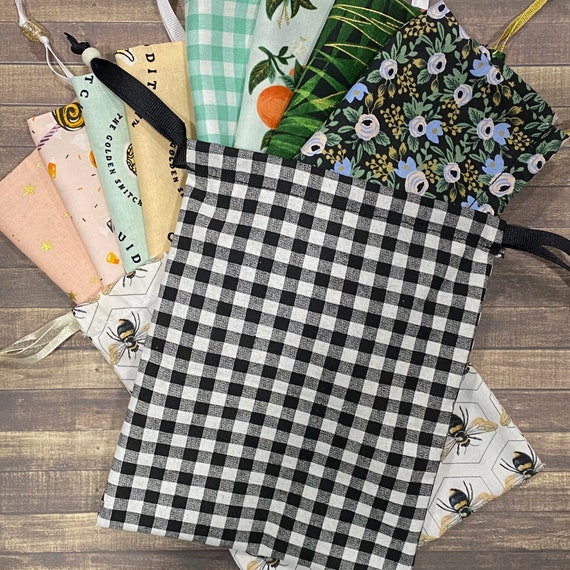 Face Mask Drawstring Pouch Choose One | Etsy