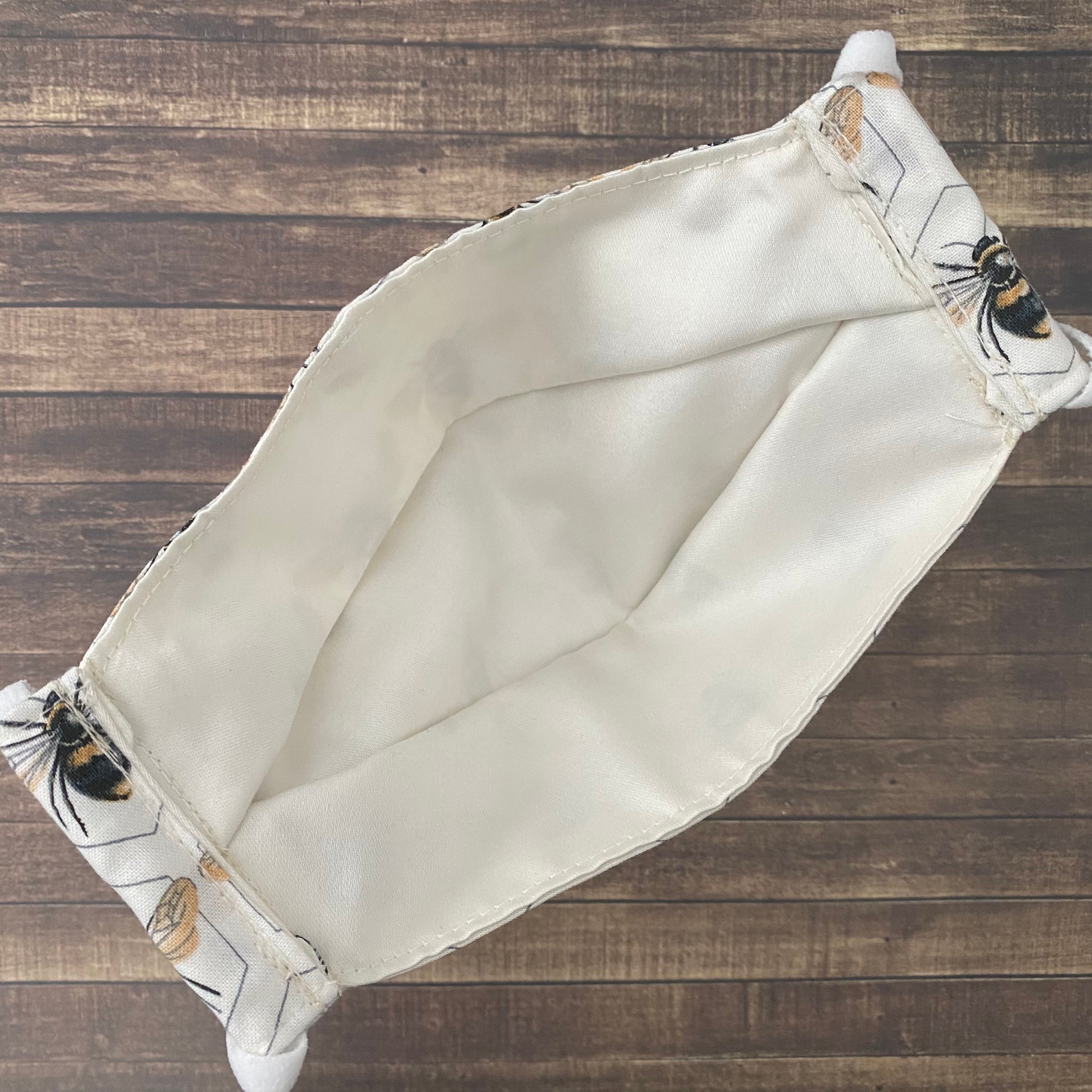 Honeycomb Bee Print Cotton 3-D Mask - Etsy