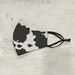Moo Moo Cow Print Cotton Face Mask (reversible and Adjustable Straps ...