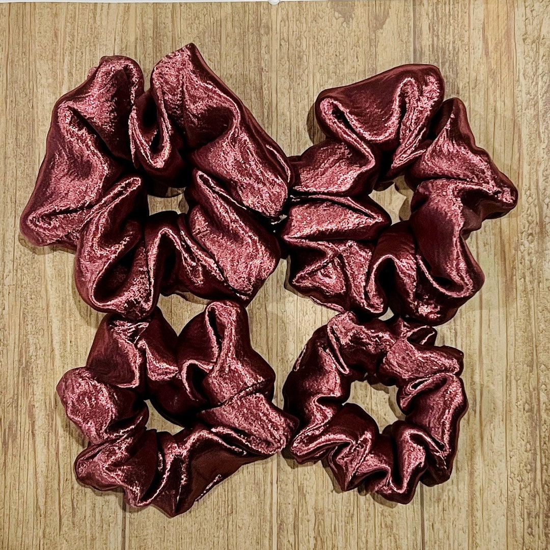 Scrunchy Variety in Solid Dusty Mauve Pink Satin Fabric - Etsy