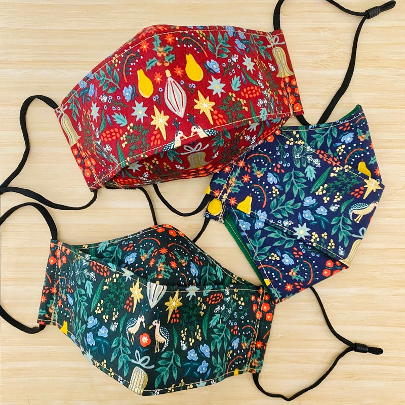 Christmas Face Masks - Etsy