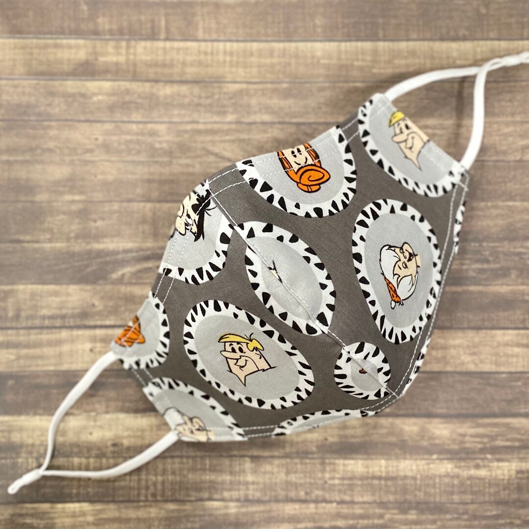 Cave Friends Fun Print Cotton Face Mask (reversible and Adjustable ...