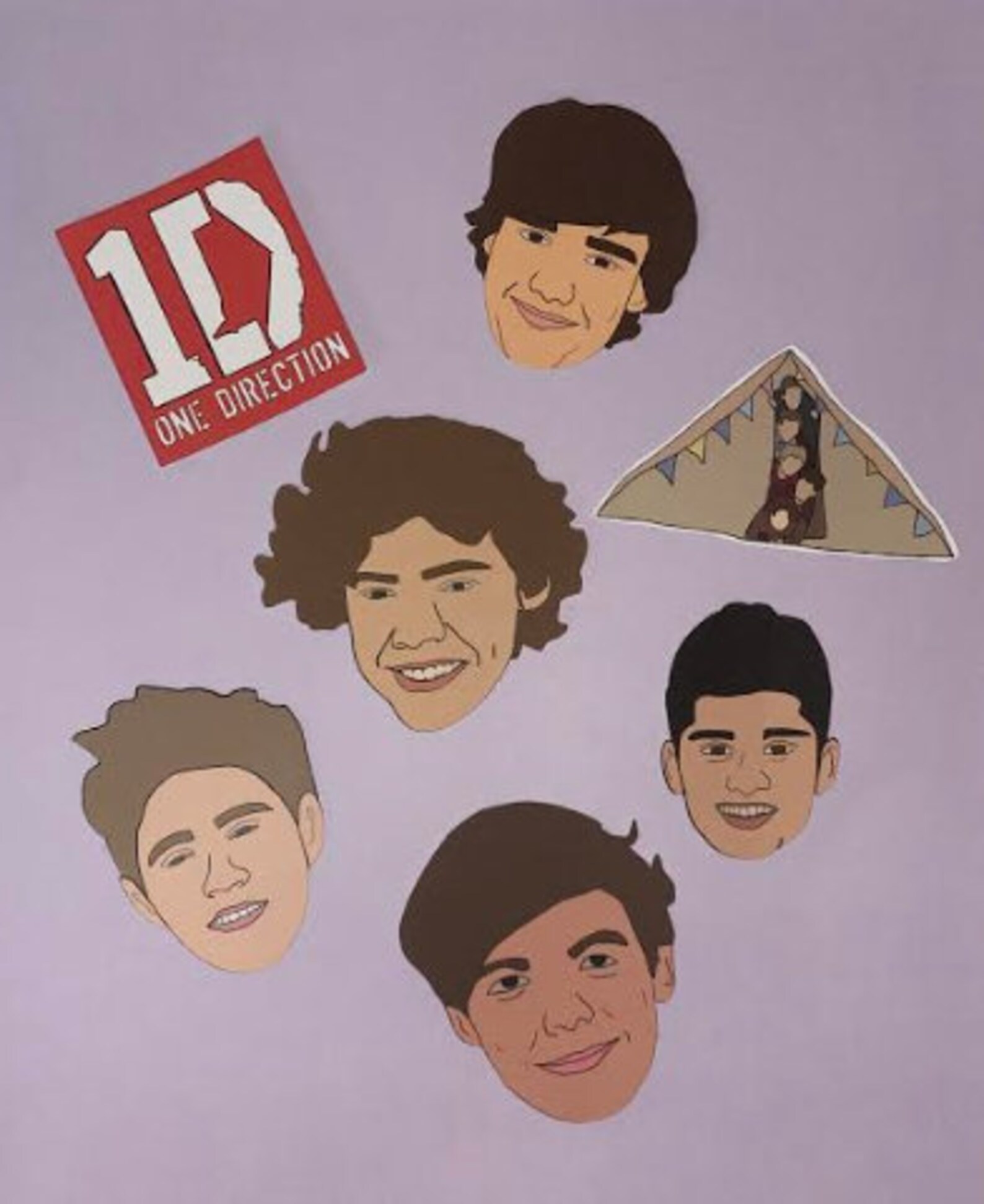 One Direction Stickers - Etsy
