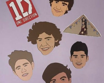 One Direction Stickers - Etsy