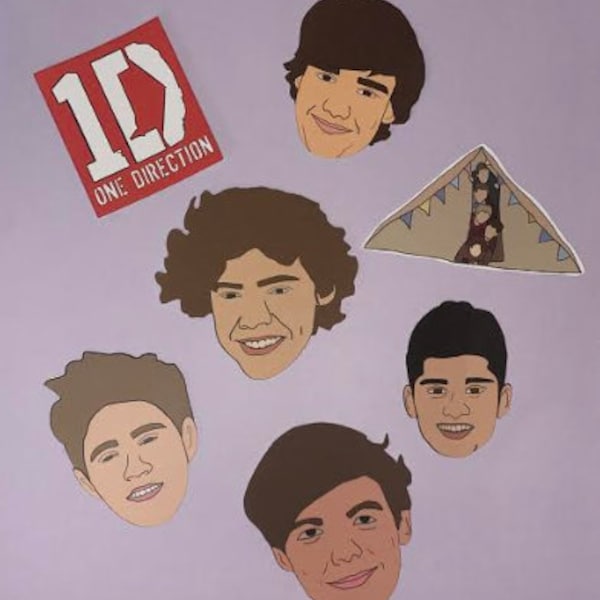 One Direction Stickers - Etsy