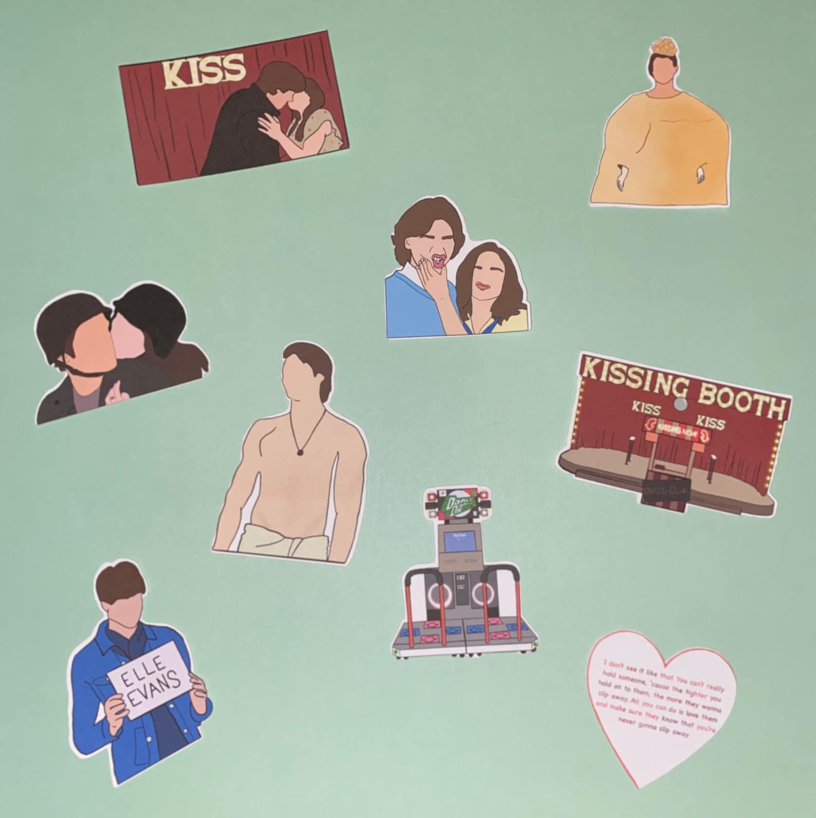 Kissing Booth Stickers - Etsy