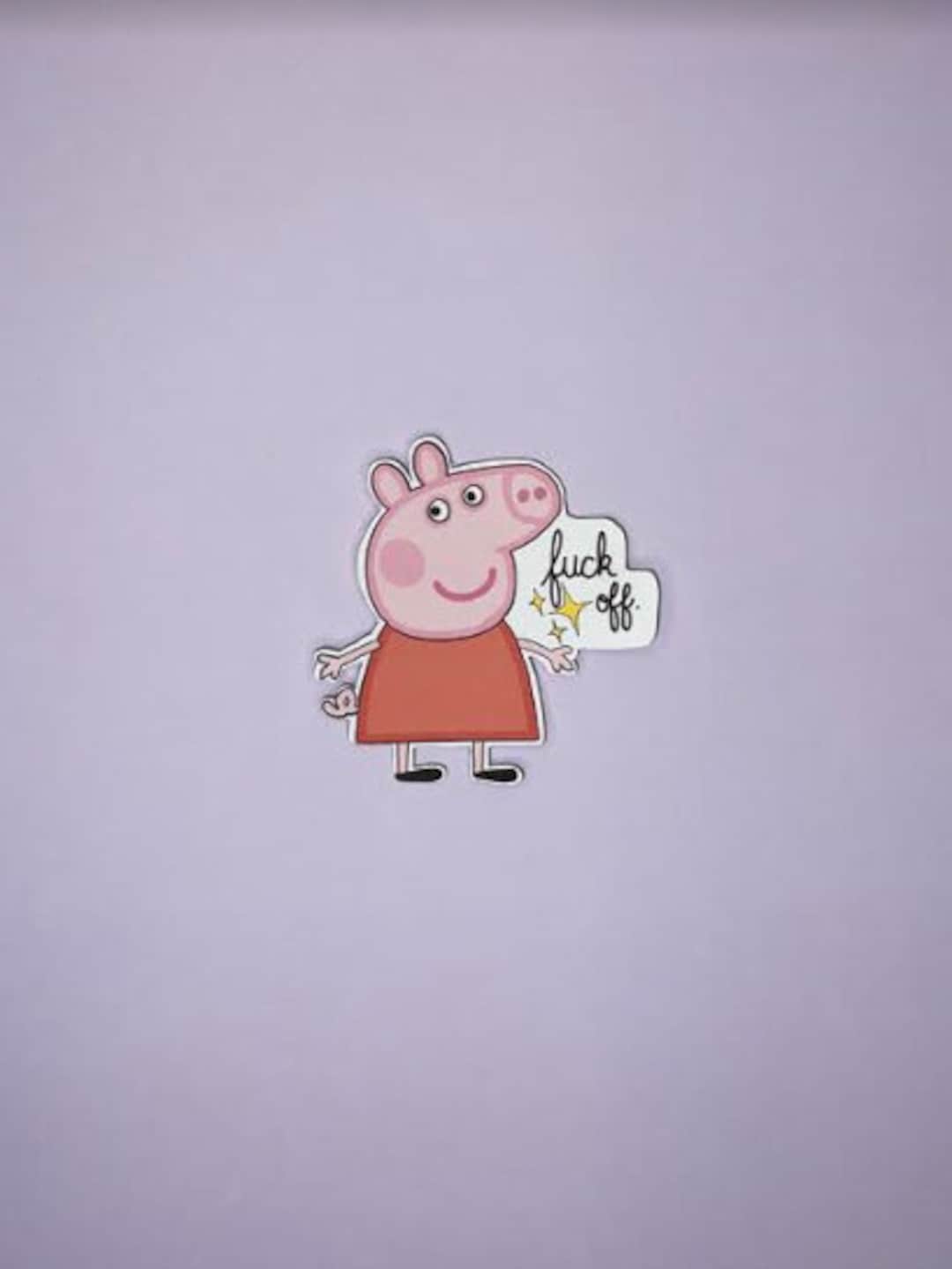 Funny Peppa Pig Sticker - Etsy