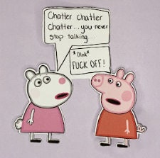 Funny Peppa Pig and Suzy Sheep Sticker - Etsy