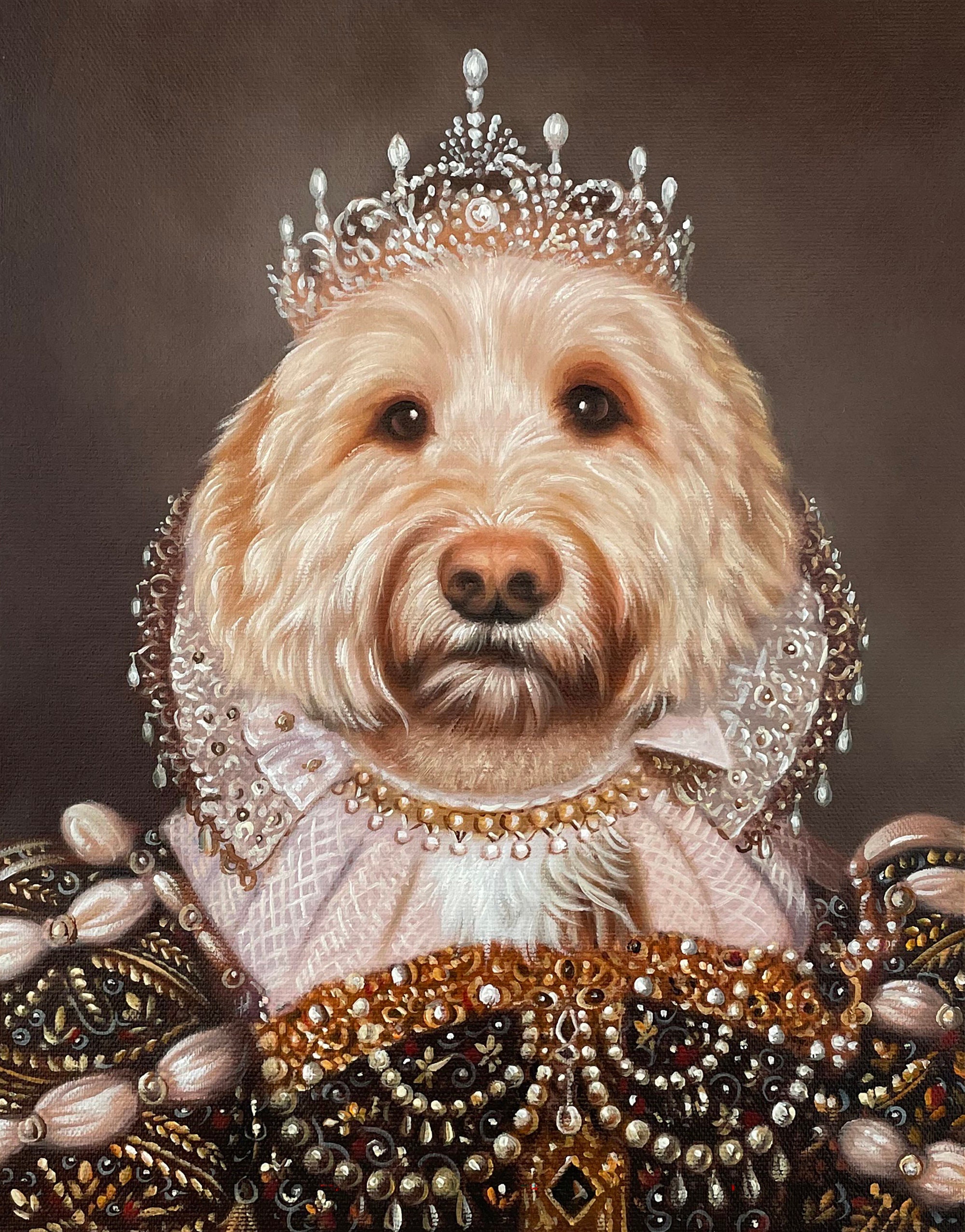 Custom Royal Pet Portrait Painting, Renaissance Style - Etsy