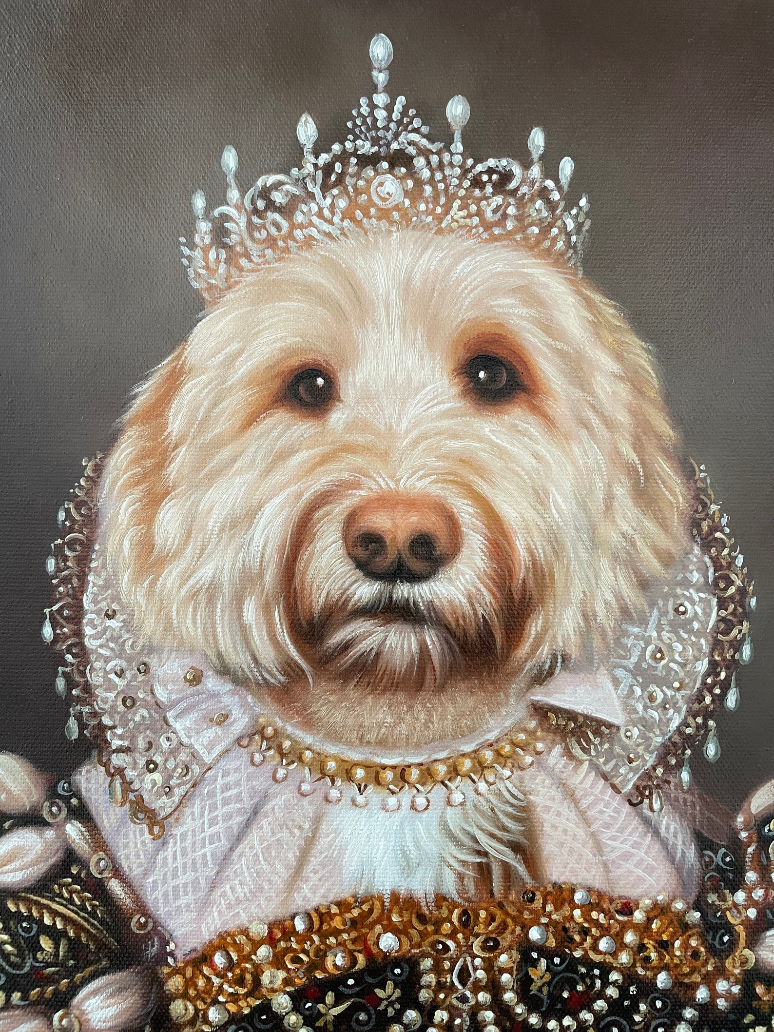 Custom Royal Pet Portrait Painting, Renaissance Style - Etsy