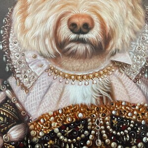 Custom Royal Pet Portrait Painting, Princess Pet Painting, Funny Pet ...