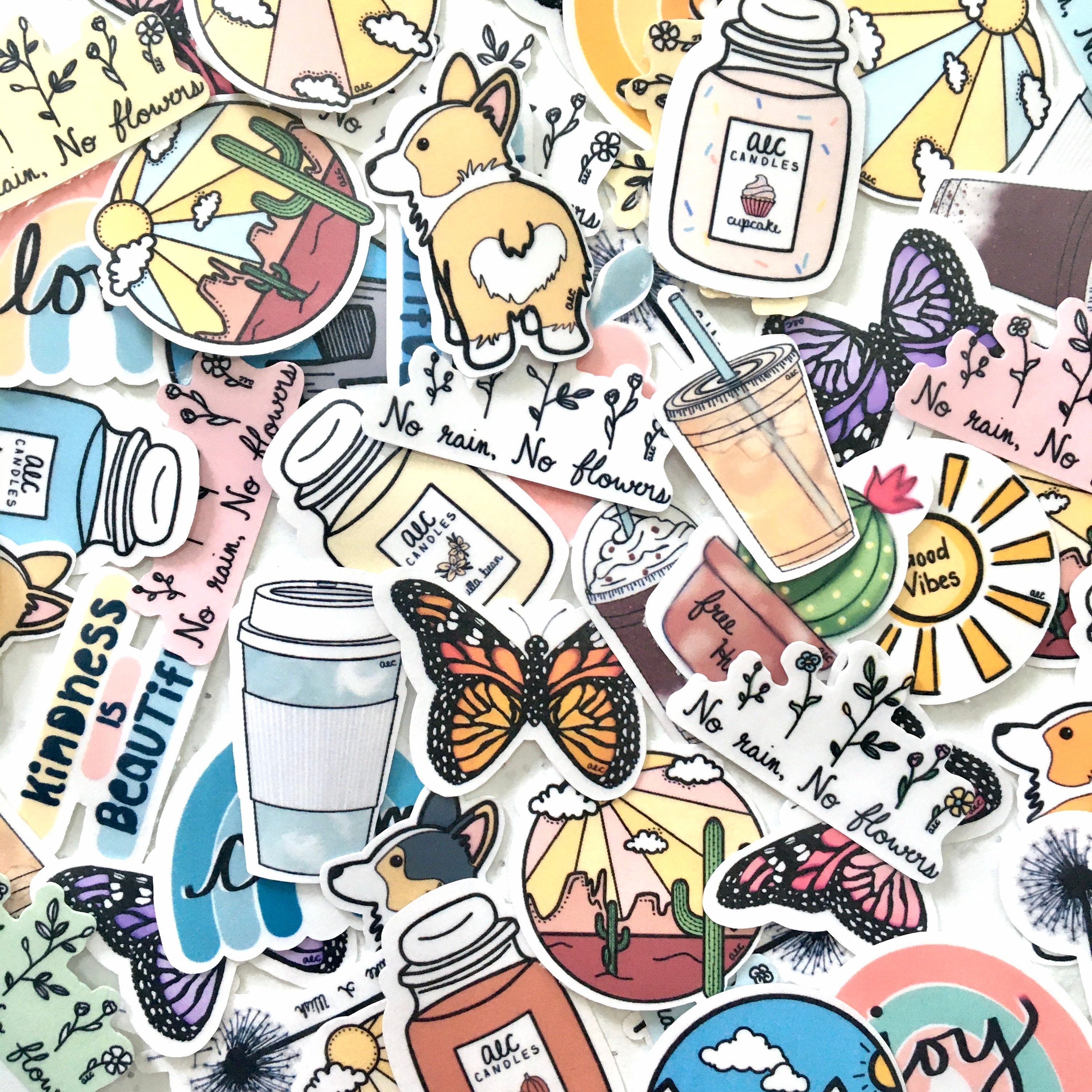 Mini Stationery Stickers Journaling Notebook Laptop Decals | Etsy