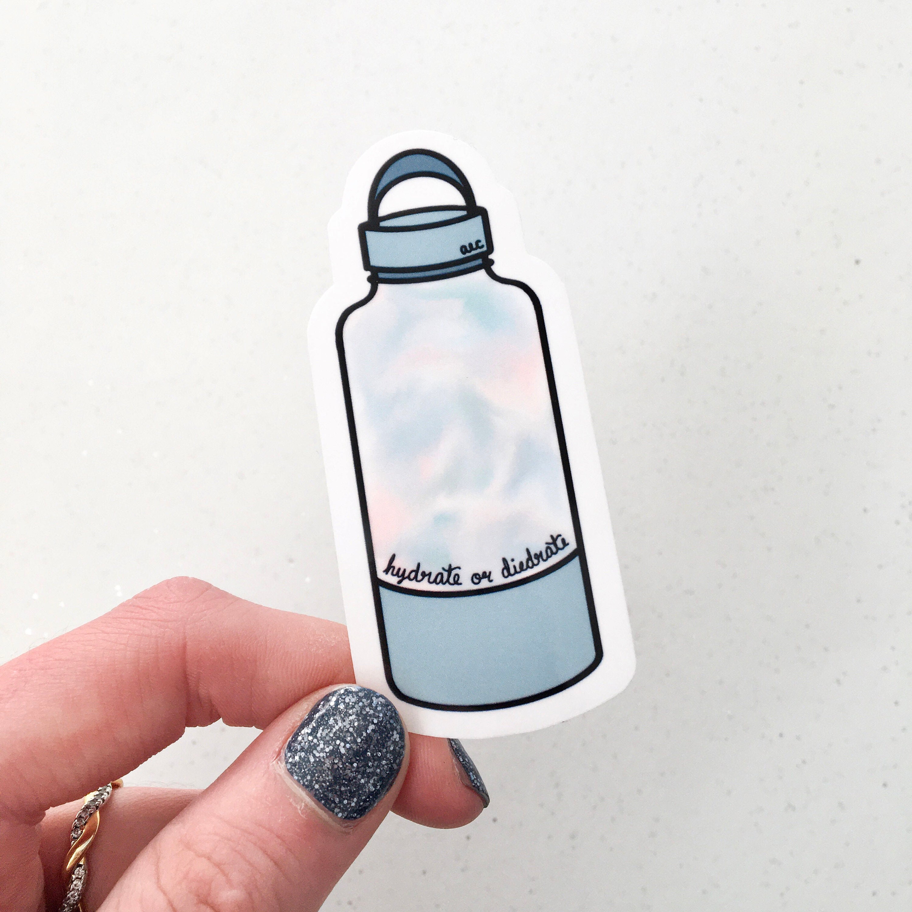 Water Bottle Waterproof Stickers Drink More Water Drink up - Etsy