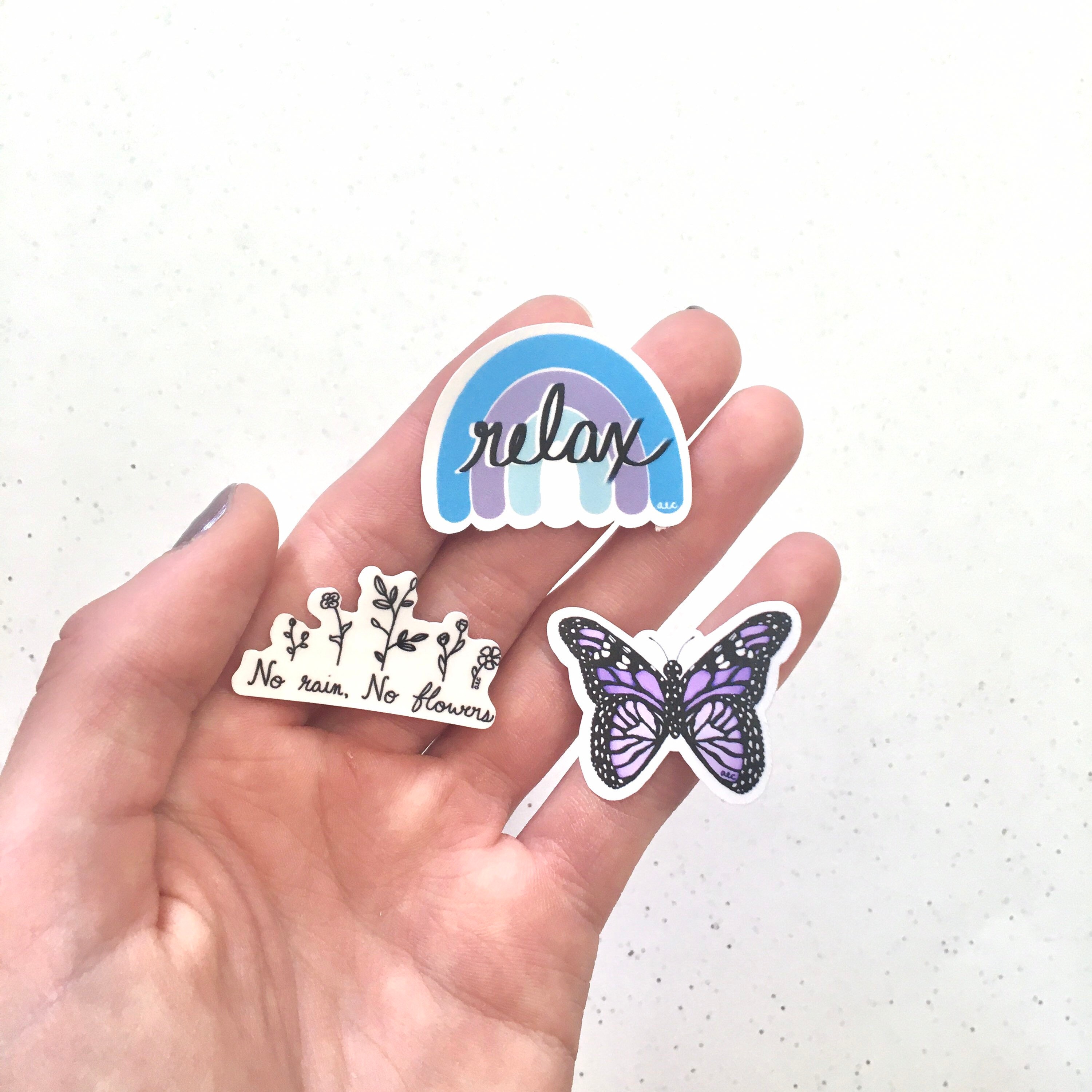 Mini Stationery Stickers Journaling Notebook Laptop Decals | Etsy