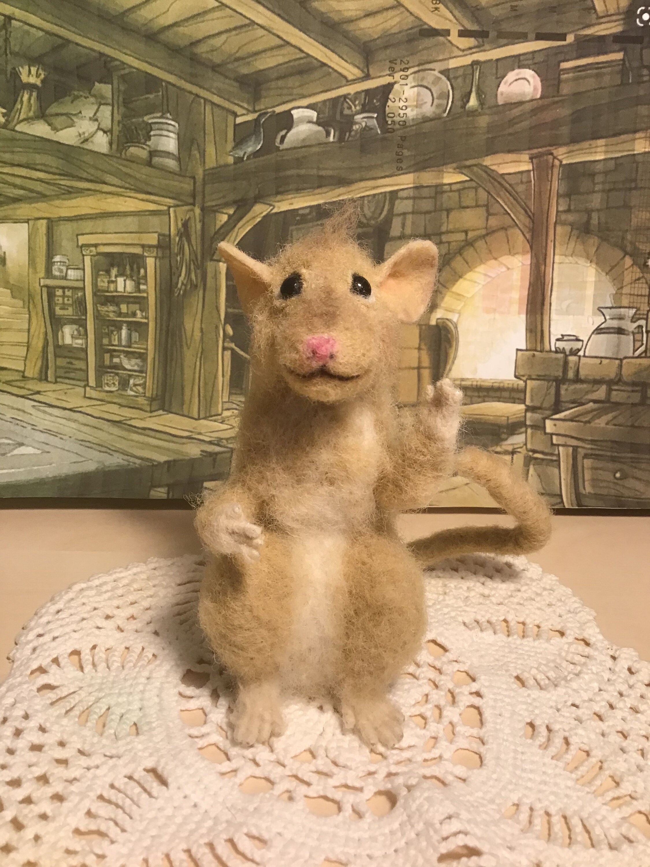 Needle Felted Rat Rupert - Etsy UK