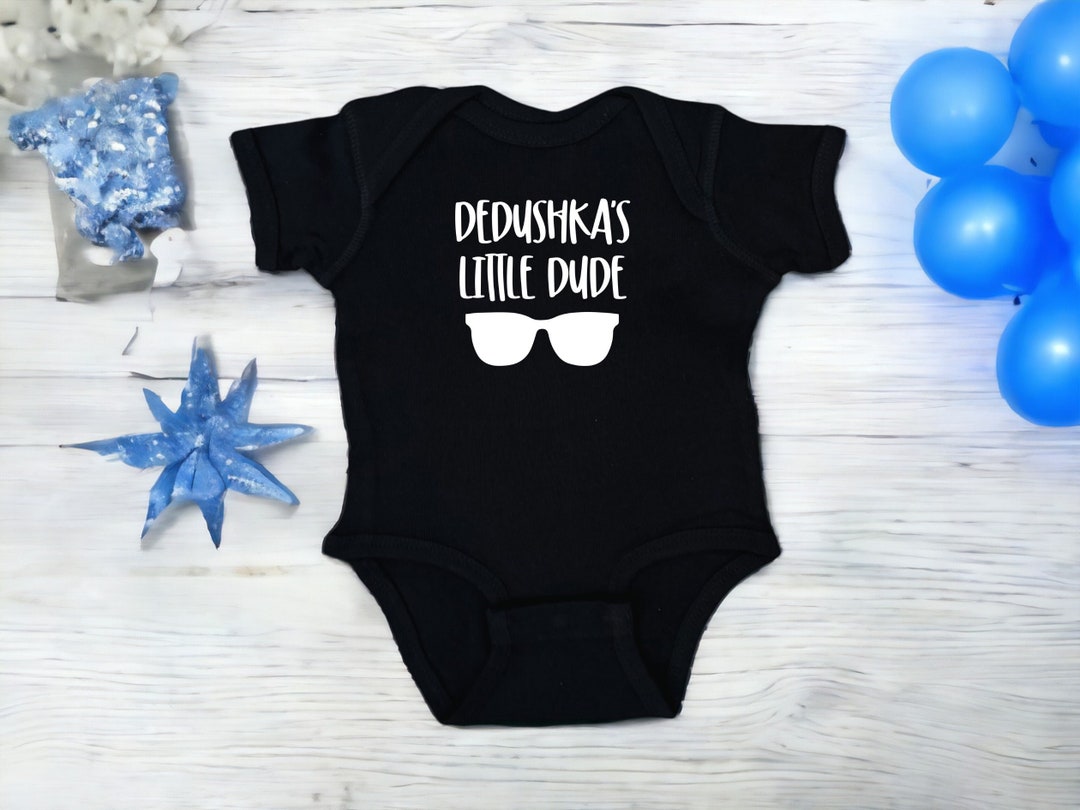 Dedushka's Little Dude Color or White Infant Bodysuit, Boy Gender ...