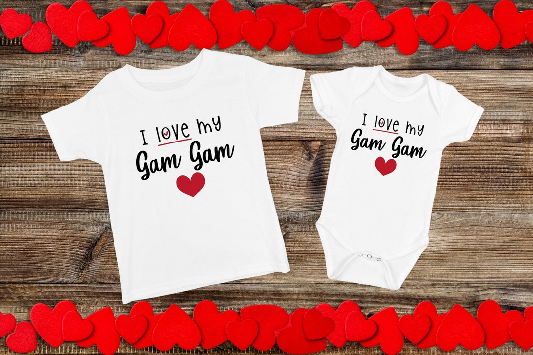 I Love My Gam Gam White Infant Bodysuit or Toddler Shirt, Unique Baby ...
