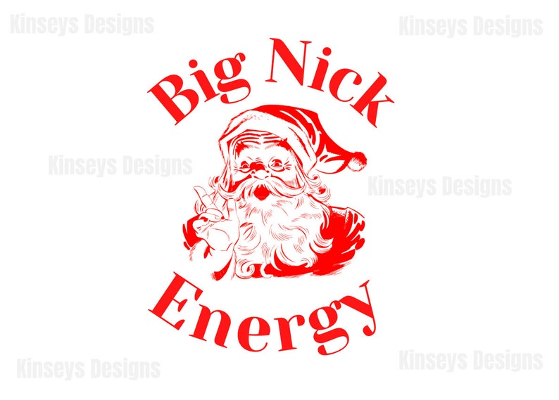 Big Nick Energy Santa SVG - Etsy