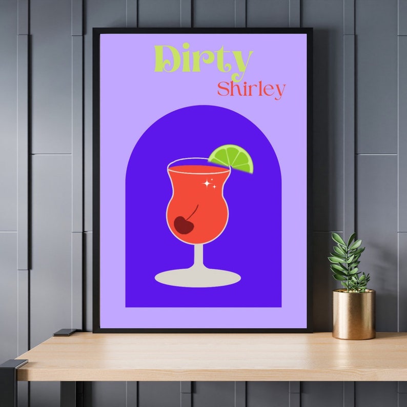 Retro Cocktail Print Set DIGITAL DOWNLOAD Colorful Cocktail Gallery ...