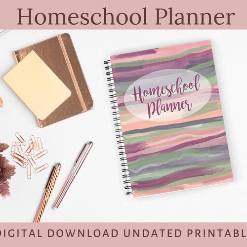 Customizable Homeschool Planner Printable Homeschooling Daily - Etsy