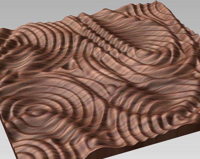 Flow 7857 Decorative Abstract 3D Relief Sculpture Model for CNC ...