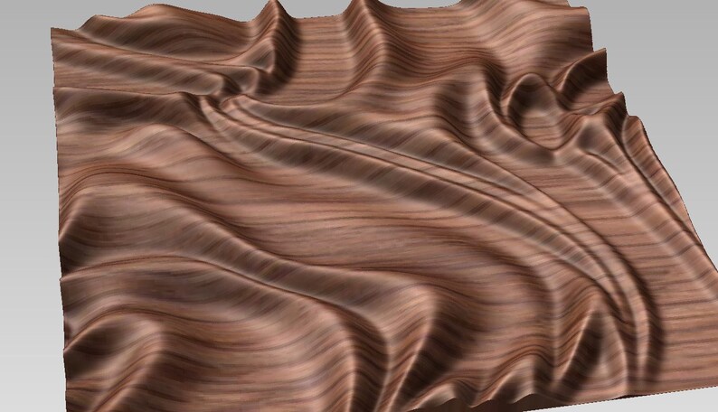 Art 3D Model 3D Stl Panel Crumpled Cloth Wave Surface CNC - Etsy