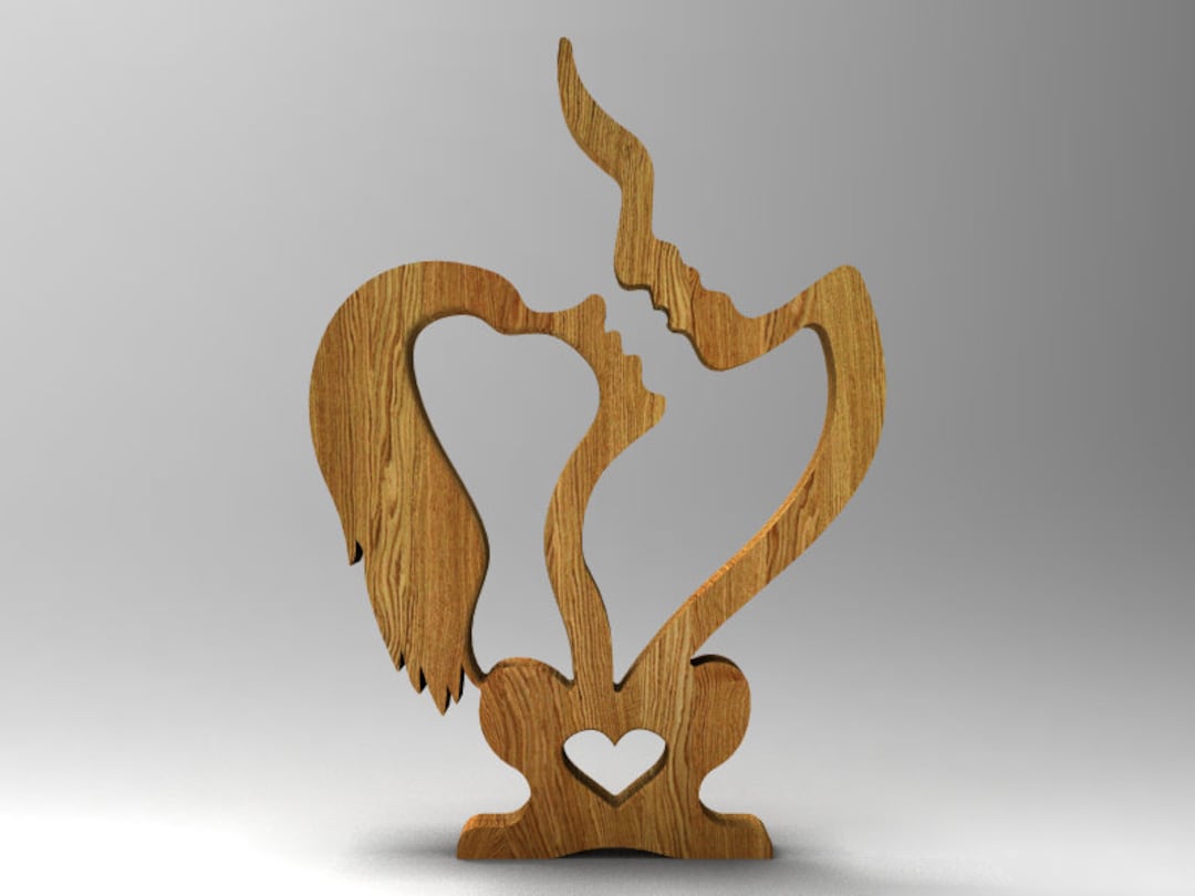 Valentine's Day Statue CNC File, Wood Carving (stl, Ai, Dxf, Eps) - Etsy