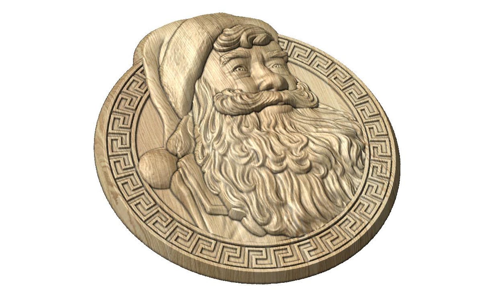 Santa Claus / Merry Christmas / STL / CNC Files for Wood / CNC Router ...