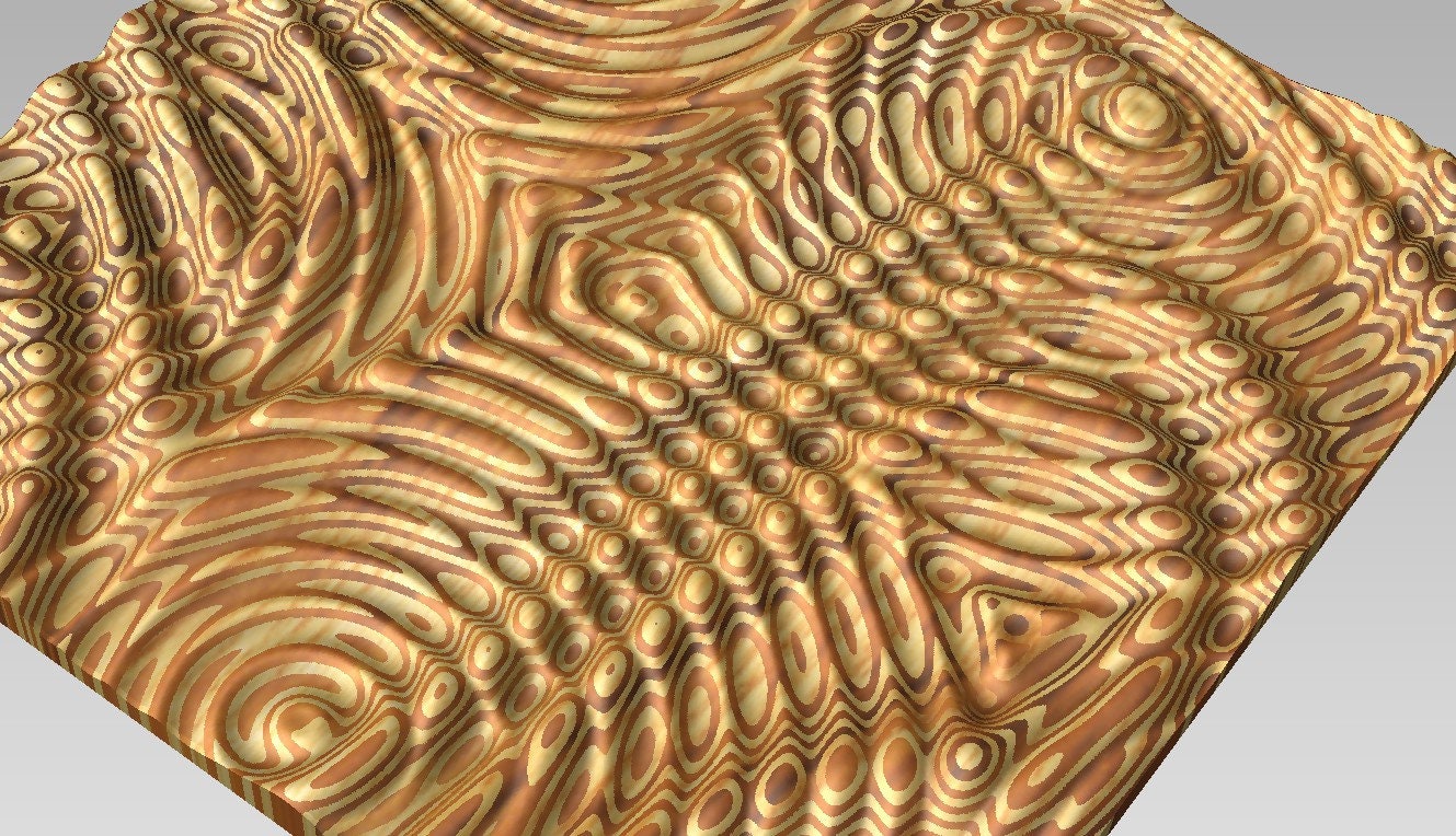 3D Wave Wall Panel, CNC Router Model (STL) - Etsy