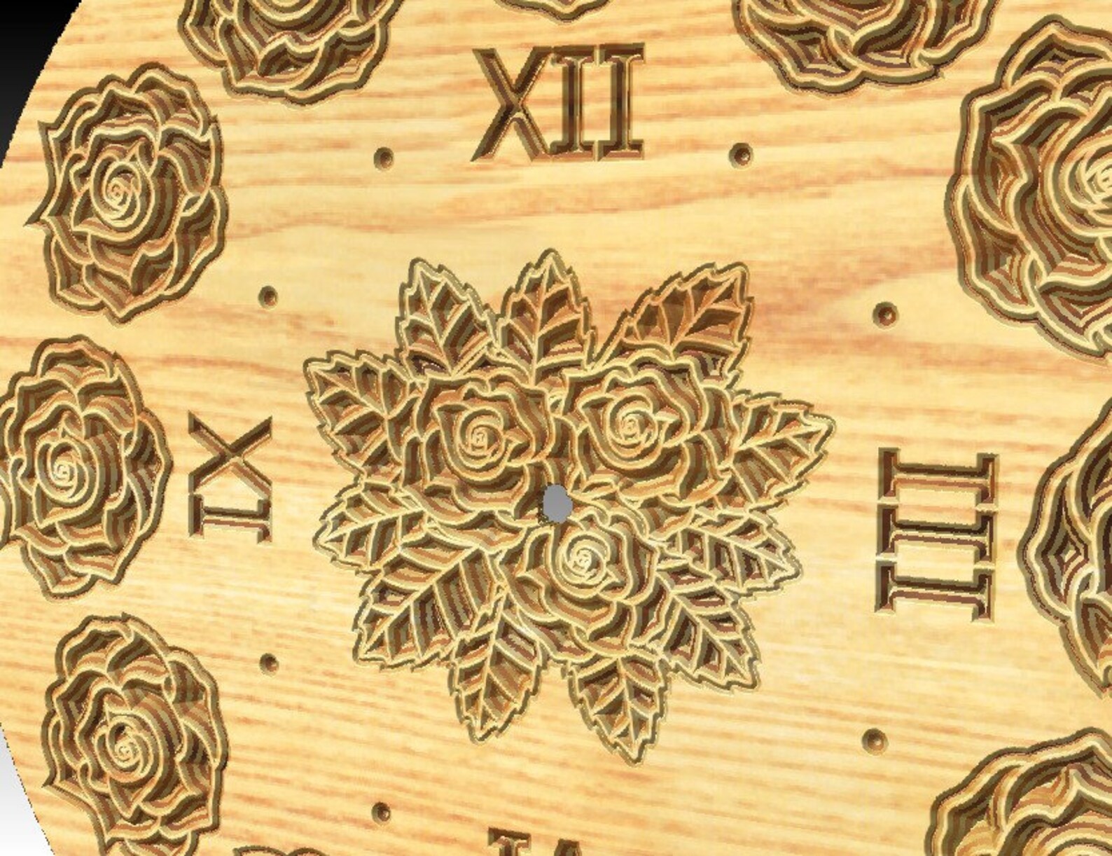 Clock-vector File for V-carving. Files for CNC ai Eps Dxf - Etsy