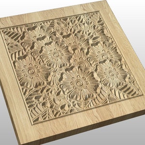 V-carved Jewelry Box Flowers- Files for CNC (ai, Dxf, Eps, Svg Formats ...