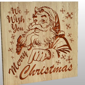 Merry Christmas / Santa Claus / Gift CNC Files / CNC Files for Wood ...