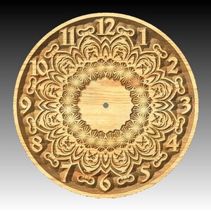 Clock-vector File for V-carving. Files for CNC ai, Eps, Dxf - Etsy