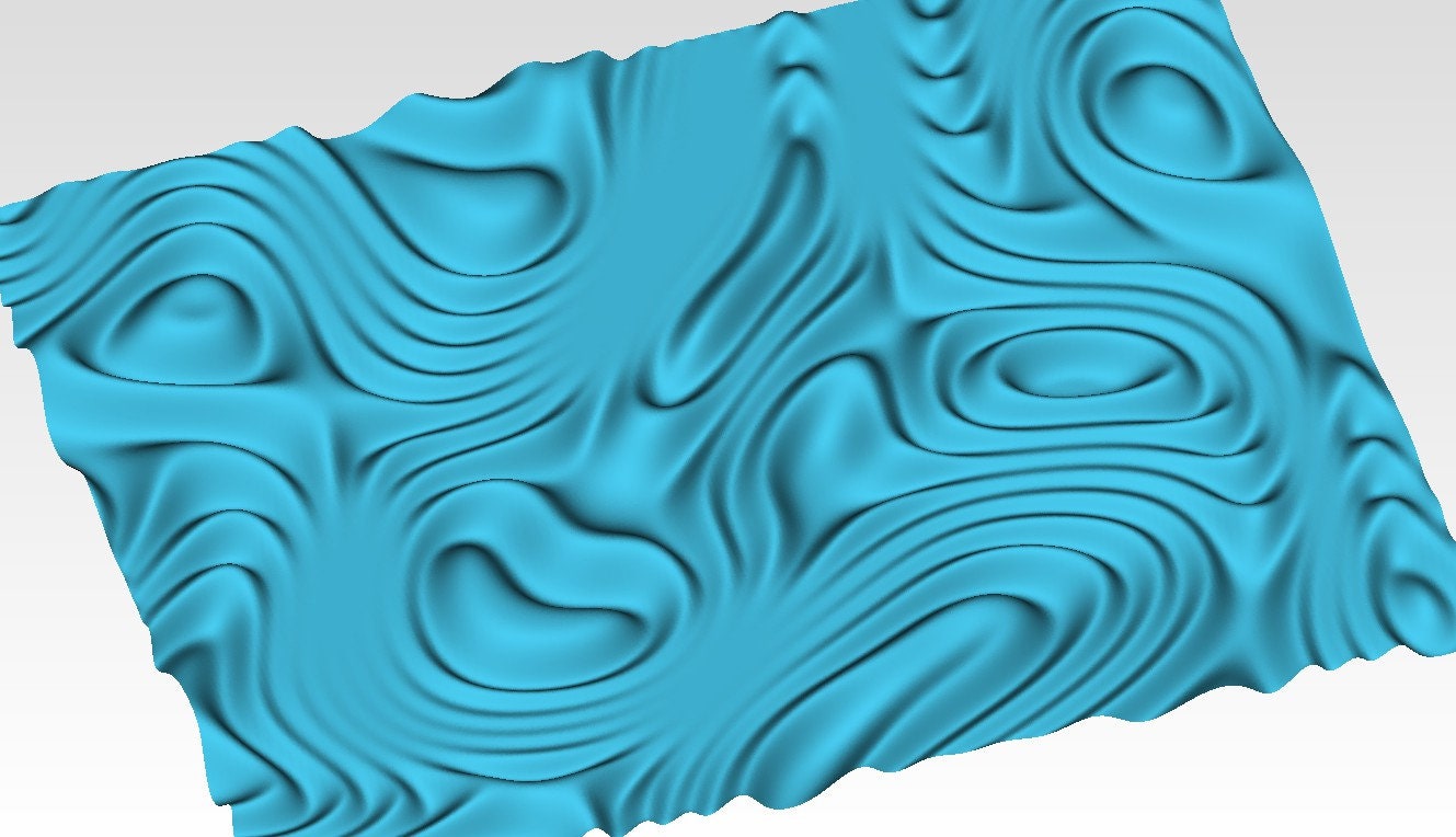 CNC Wave Sculpture Panel, 3D STL Model (digital File) - Etsy