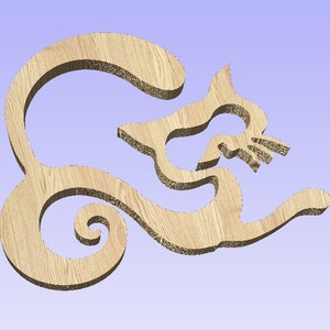 Cat / Gift CNC Files / CNC Files for Wood / CNC Router File / Cat 3D ...