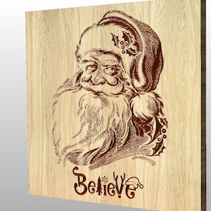 Merry Christmas / Santa Claus / Gift CNC Files / CNC Files for Wood ...