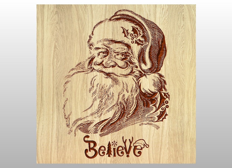 Merry Christmas / Santa Claus / Gift CNC Files / CNC Files for Wood ...
