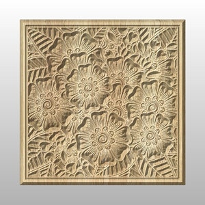 V-carved Jewelry Box Flowers- Files for CNC (ai, Dxf, Eps, Svg Formats ...