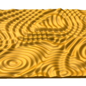 3D Stl Panel, Model for CNC Router, 3D Model, Wave Table, CNC Cutting ...