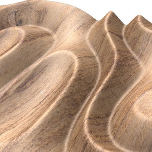 3d STL Panel, Wavy Model for CNC Carving or 3D Print, Vcarve Pro ...