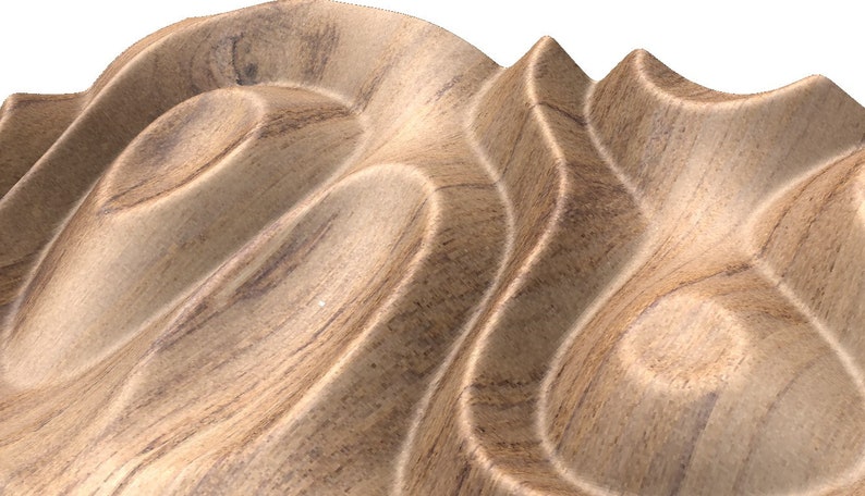 3d STL Panel Wavy Model for CNC Carving or 3D Print Vcarve - Etsy