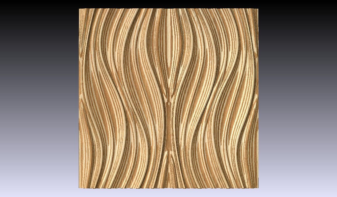 3D Wave Panel, STL Model for CNC Router or 3D Printer - Etsy