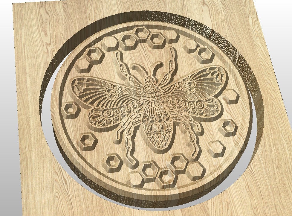 V-carved Bee Jewelry Box - Files for CNC (ai, Dxf, Eps, Svg Formats) - Etsy