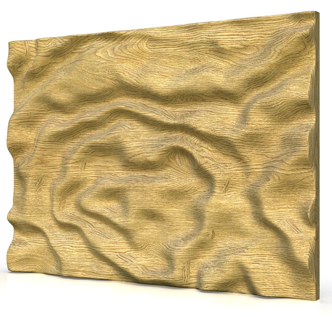 3D Wavy, Wall Panel Design, CNC STL File (digital Download) - Etsy